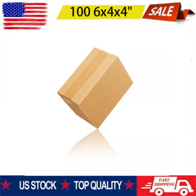100 6x4x4" Cardboard Paper Boxes Mailing Packing Shipping Box ...