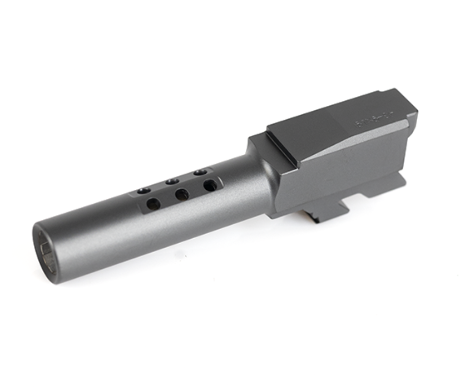 Glock 43 Top Port DLC Black Barrel 9x19 9mm G43 Target Crown Slide Part ...