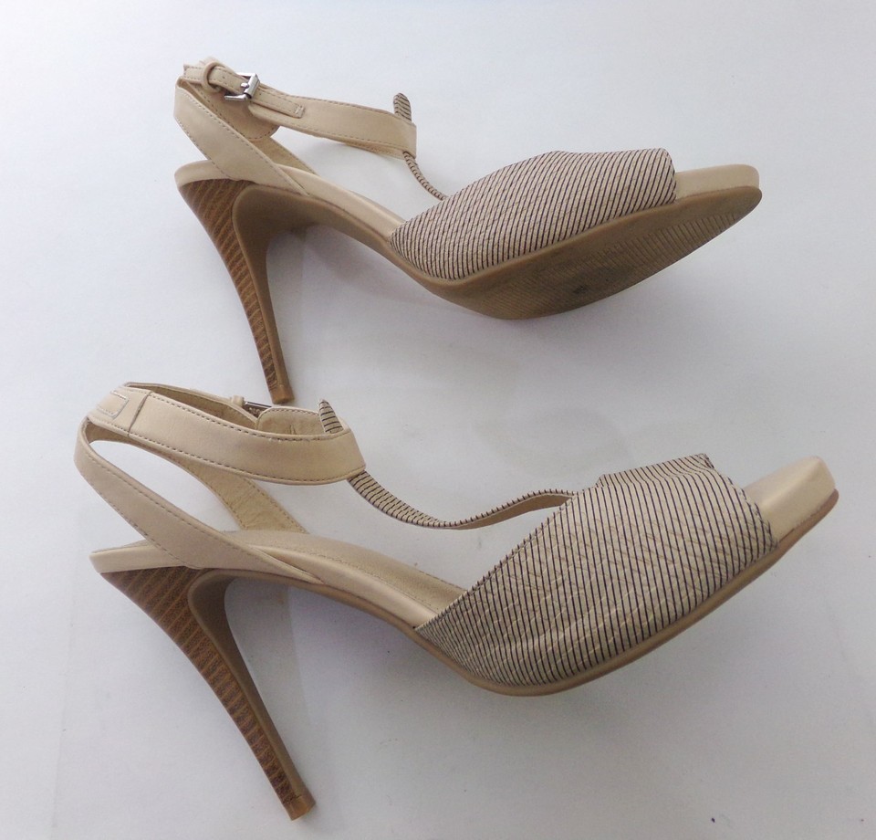 CATO Womens Brown Beige Tan Open Toe Heels SIZE 10M Sexy Cute Shoes | eBay