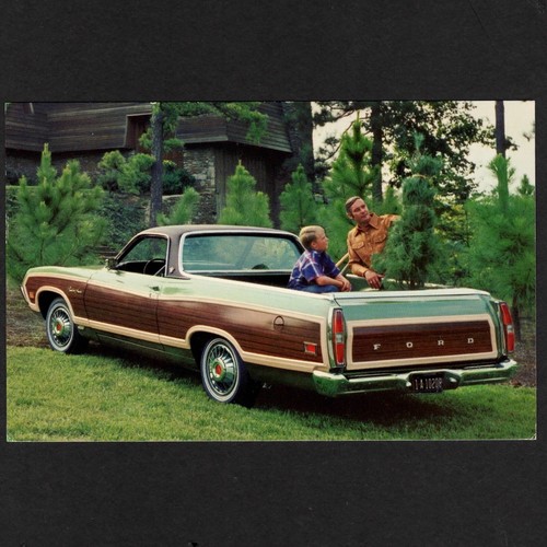 1971 Ford Ranchero Squire " Woodie ": Original Revendeur Promo Postale ...