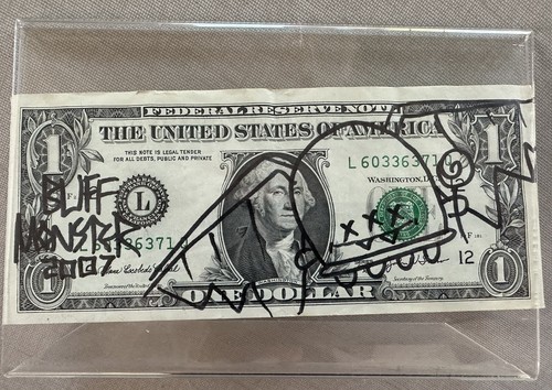 buff monster signed dollar bill 2007 | eBay