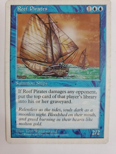 MTG Magic The Gathering Card Reef PiratesSummon Ships Blue 1997 | eBay