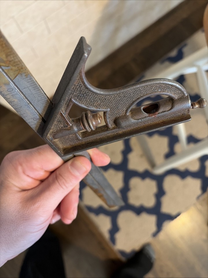 L.S. Starrett Co. Athol Mass Vintage Combination Square 12" Ruler | eBay