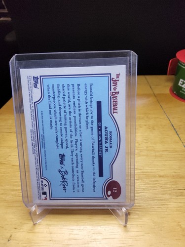 2025 Topps Bob Ross Joy of Baseball Ronald Acuna Jr. Blue /50 Atlanta ...