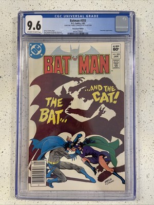 BATMAN #355 CGC 9.6 OW/WP CATWOMAN APPEARANCE CAT VS BAT BATTLE COVER ...