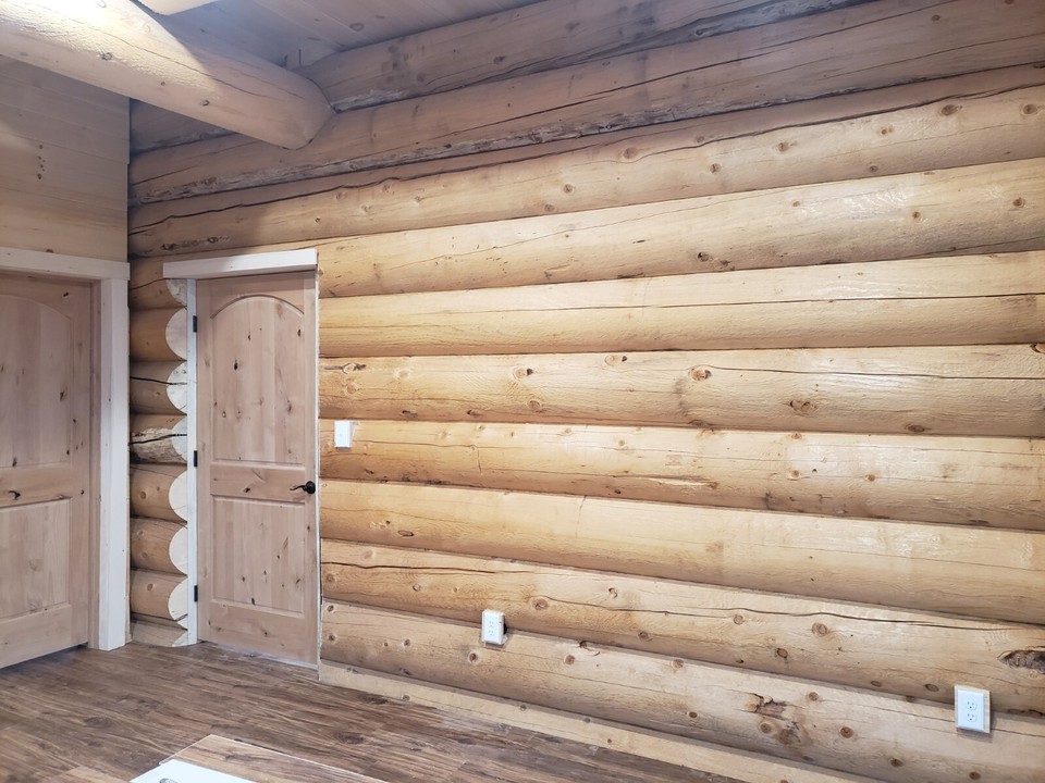 LARGE -5,000 sq.ft LOG CABIN HOME shell kit 12in logs | eBay