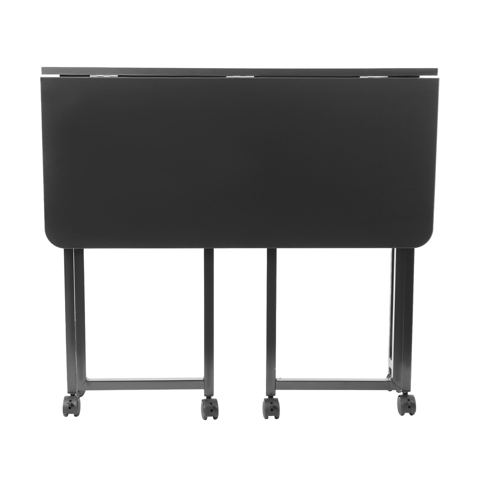 Folding Desk Foldable Computer Desk with Wheels Folding Desk with ...
