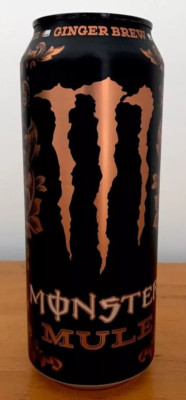 Monster Mule Ginger Brew Energy Drink Full Can Sealed Discontinued ...