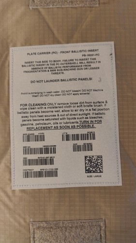 Special Price Usmc P carrier soft armor insert, soft armor only size ...