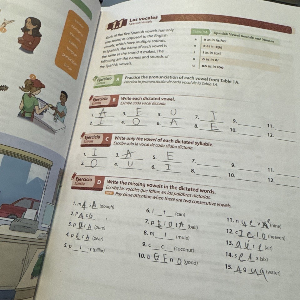 ABeka Spanish 1 Textbook Student Book & Teacher Quiz/test Key High ...