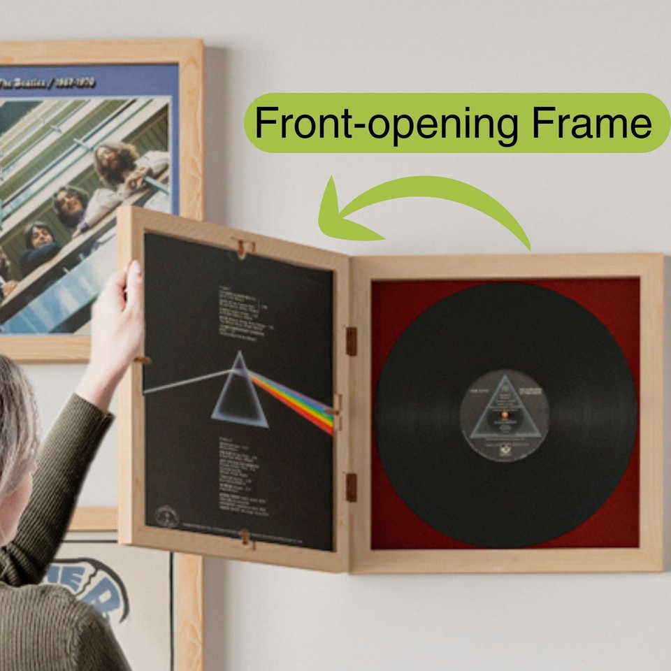 Vinyl Record Frame with Front Cover for Album Cover Display and Vinyl ...