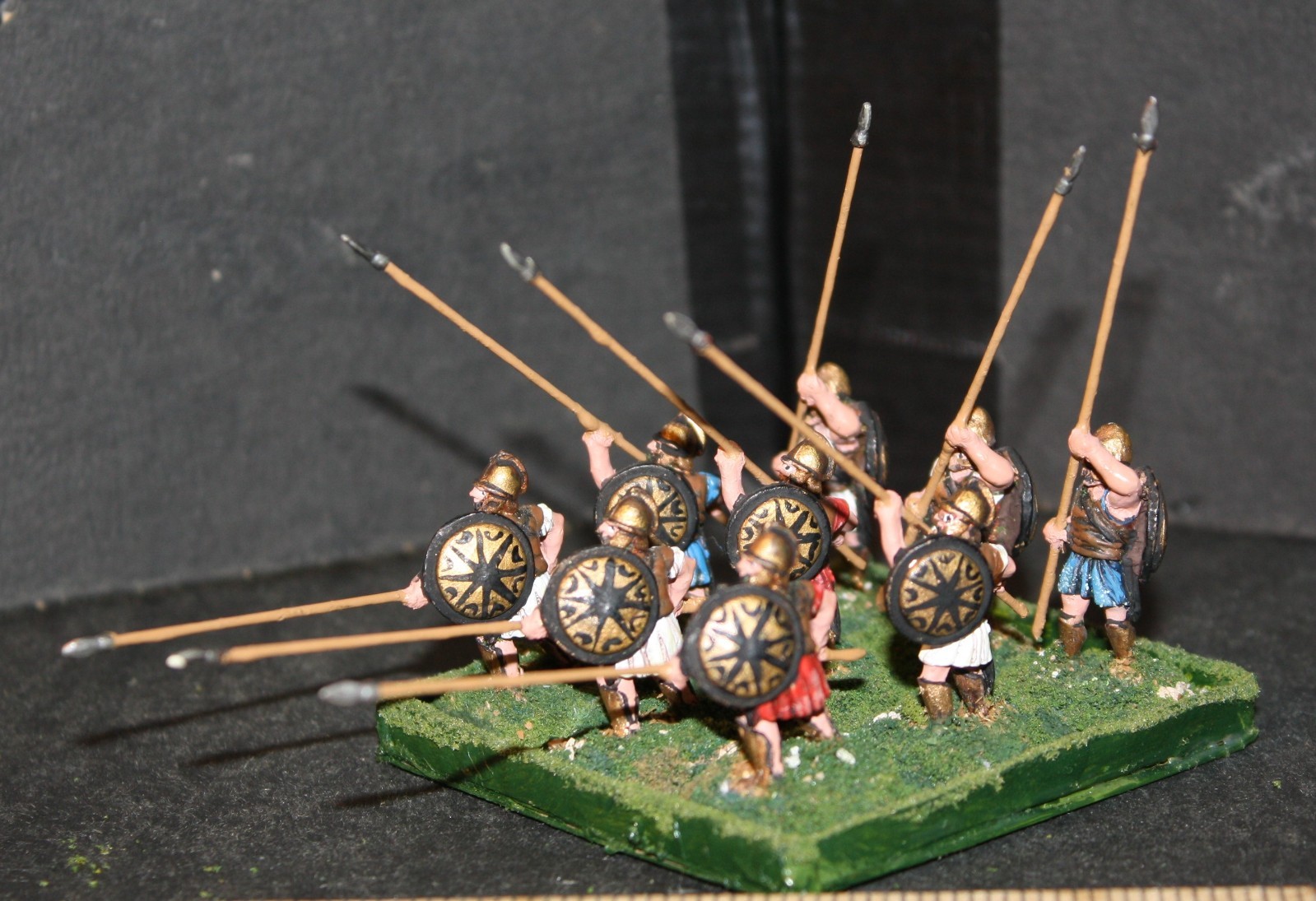25mm Ancients Macedonian Phalangites (9) Metal by Ral Partha Painted ...