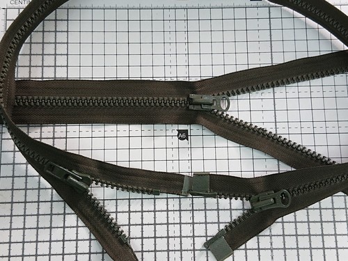 Dark Olive 30" DOUBLE ENDED Open-End Zip - CHUNKY - NO.8 | eBay UK