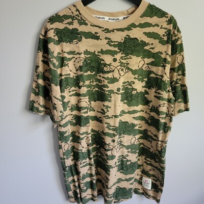 Ecko Unltd. Classic Shirt Size Large Green Tan Army Inspired Camoflauge ...