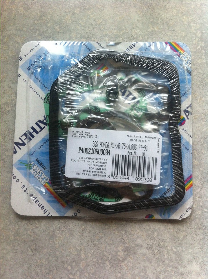 Athena Top End Gasket Kit Honda XL75 77-79 XR75 77-78 XL80 80-85 XR80 ...