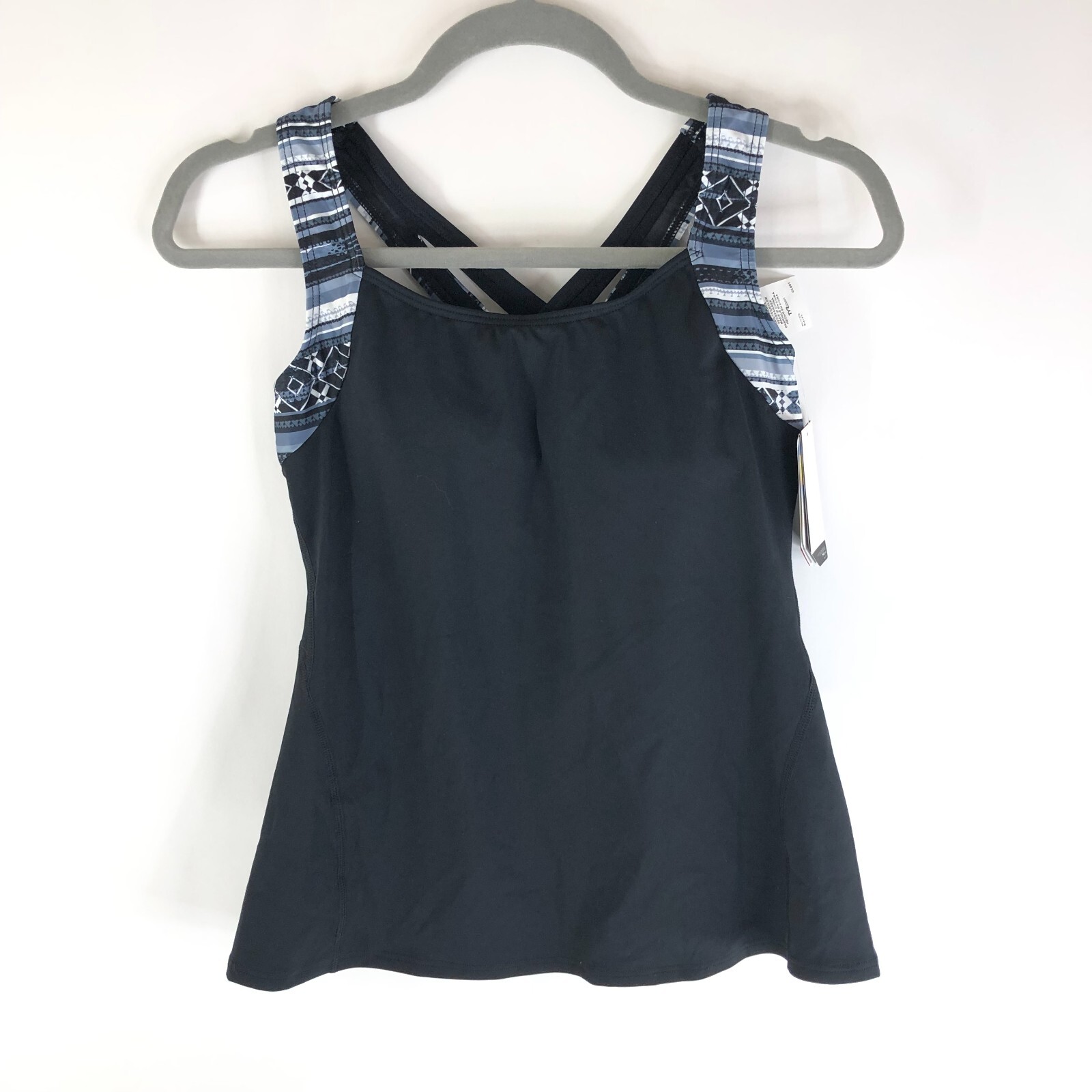 TYR Tankini Top Lola Innoko Maximum Support UPF 50+ Geometric Black ...