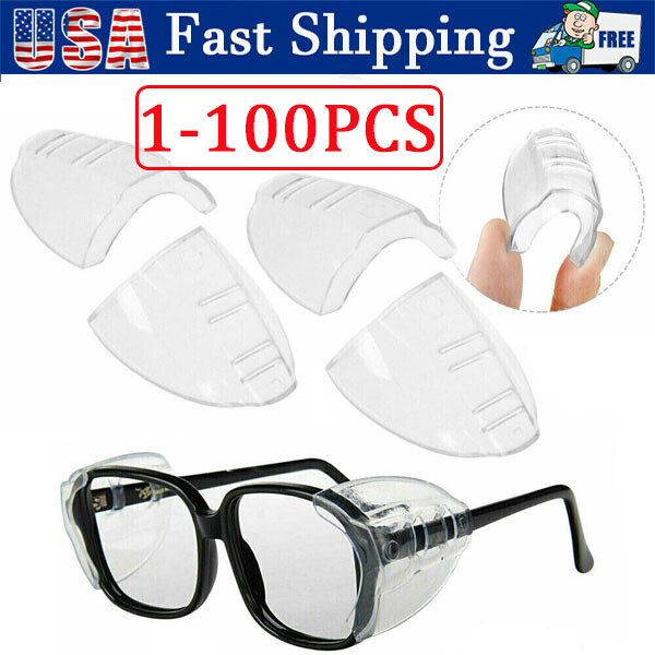 1~200Pairs Side Shields For Eye Glasses Slip On Safety Glasses Shield ...