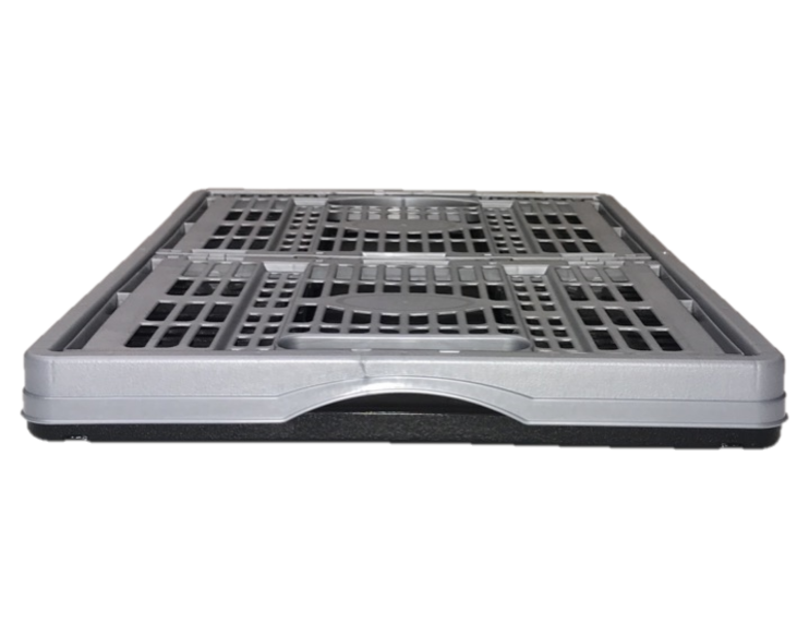 PACK OF 5 - PLASTIC FOLD FLAT STACKABLE STORAGE FOLDING CRATES BOXES 32 ...