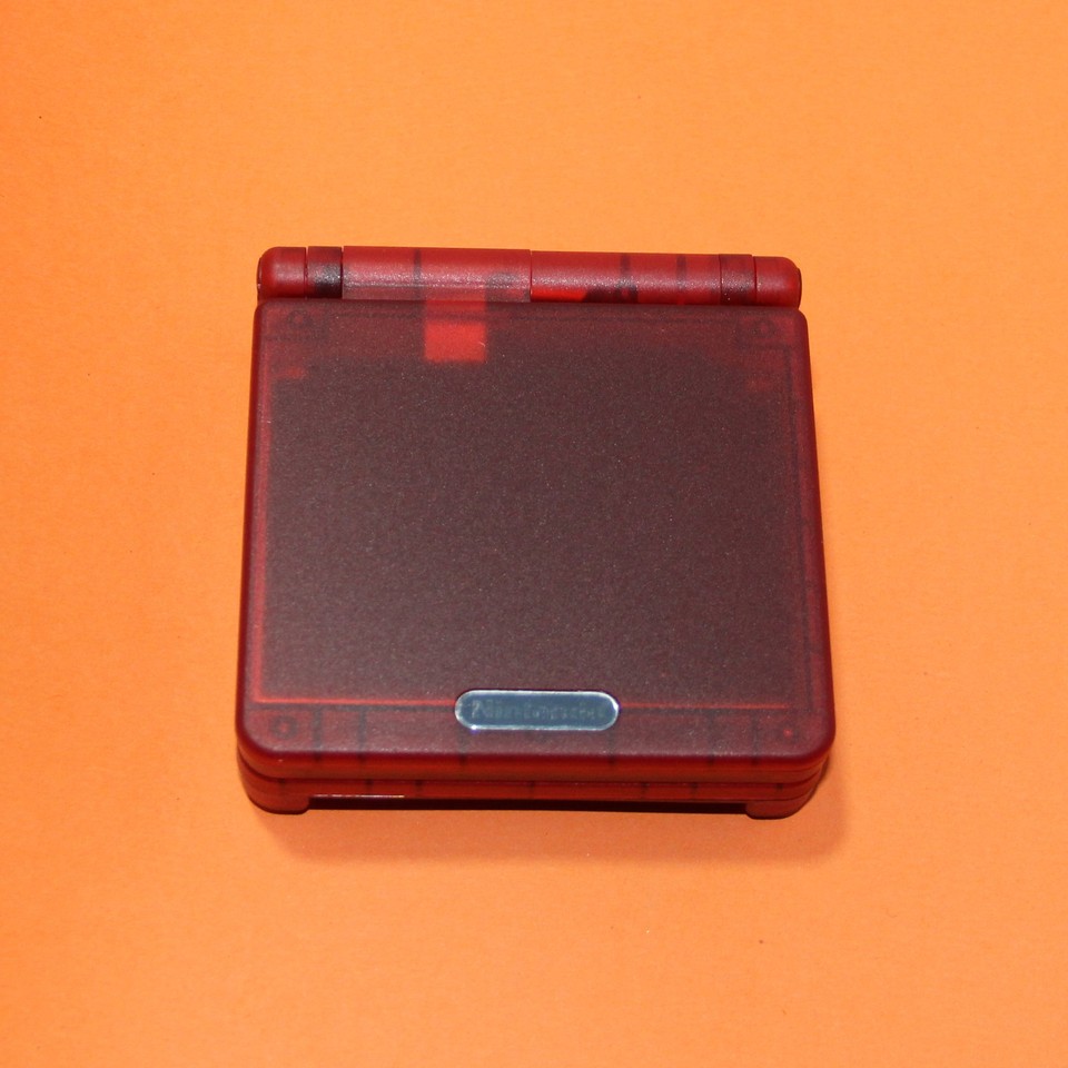 Modded GameBoy Advance SP w/ IPS Display (Clear Red) | eBay