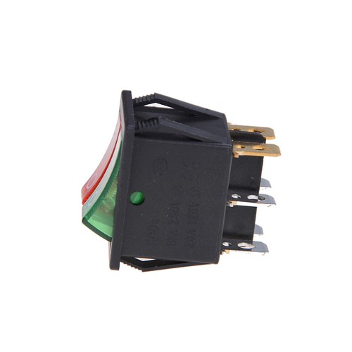 Red Green Light 6Pins Double SPST On/Off Boat Switch 16A 250V AC 20A ...