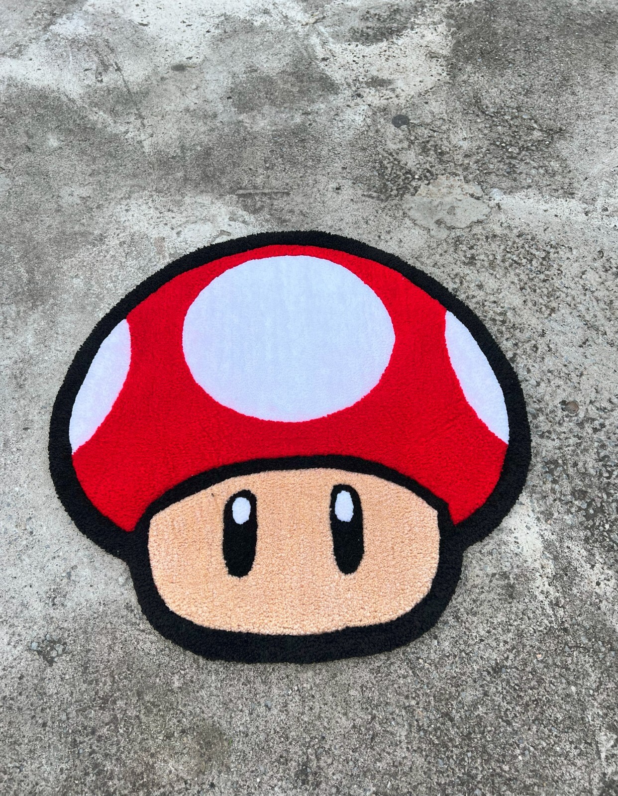 Mushroom Rug, Handtufted Super Mario Rug, Cool Colors Custom Rug for ...