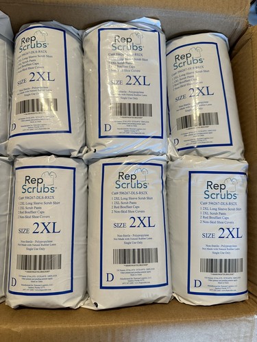 (6 Pack) Repscrubs 596267-DLS-RS2X Rep Scrubs, Size 2XL XXL New | eBay