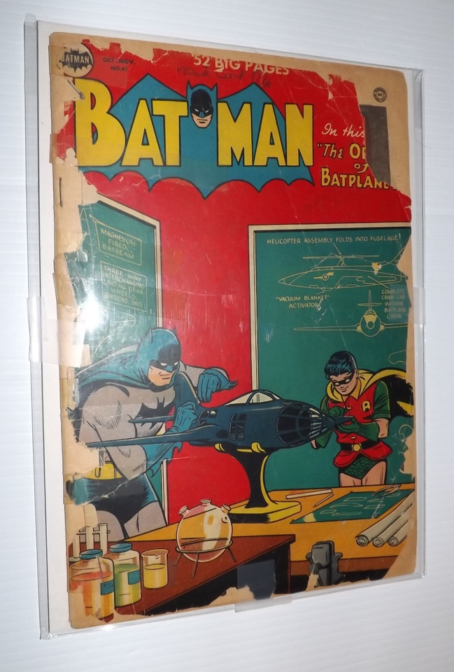 Batman #61 1950 Comic Book - Missing Back Cover, Front Cover Taped ...