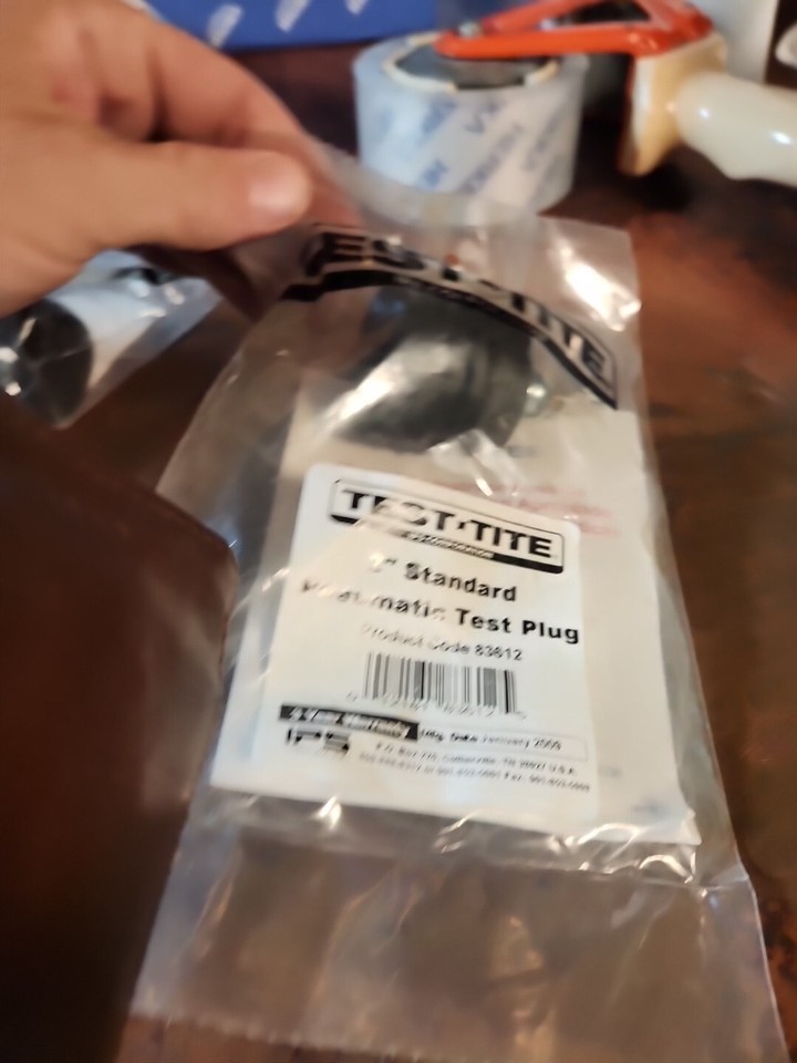 (2) IPS Test Tite 2" Standard Air Pneumatic Test Plug Plumbing PVC Vent ...