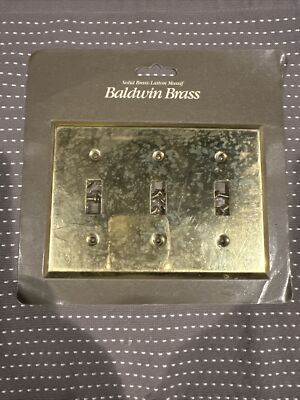 Baldwin Solid Brass Laiton Massif 3 Switch Plates | eBay