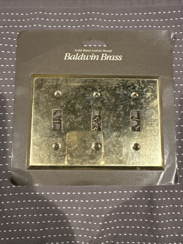 Baldwin Solid Brass Laiton Massif 3 Switch Plates | eBay