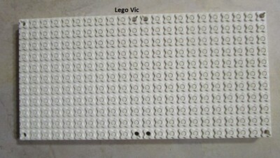 Lego 6821 Scala Baseplate 44x22 with 4 Holes White Plaque Blanc 3290 ...