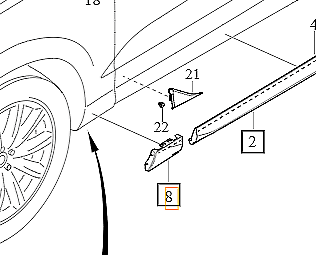 Genuine Volvo Trim Molding 39797832 for sale online | eBay