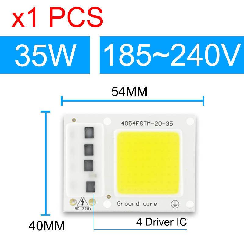 LED Chip Integrated COB 5W 20W 30W 50W 100W 220V Smart IC Driver Cold ...