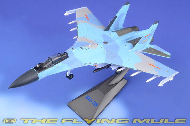 Chinese Air Force Sukhoi SU-35 Flanker Die-cast AirForce1, 58% OFF