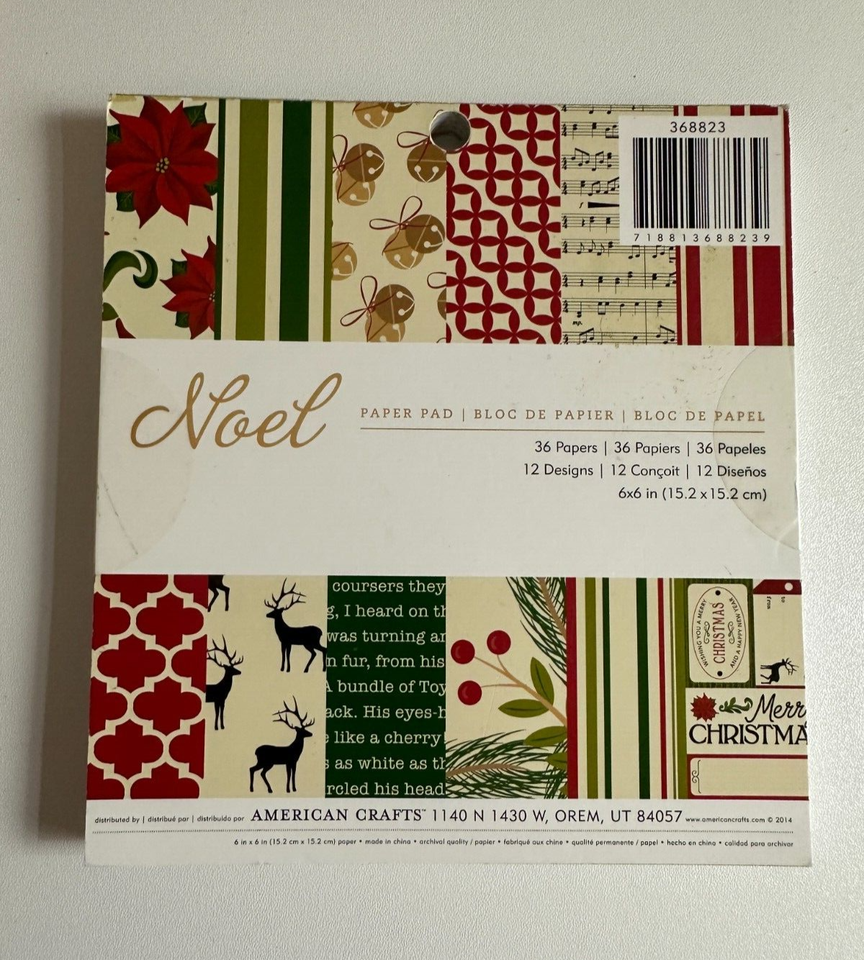 American Crafts 6 x 6 Paper Pads-Multiple Variations Available-You ...