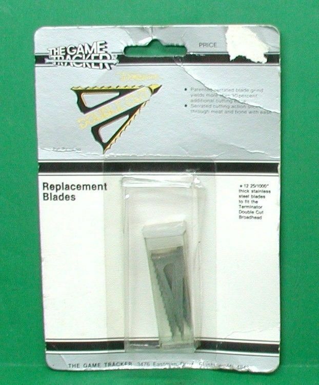 Game Tracker Terminator Double Cut Serrated Broadhead Replacement ...