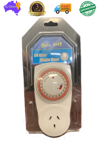 24hr Heavy Duty Analog Timer Switch For Hydroponics Grow Lights 10A ...