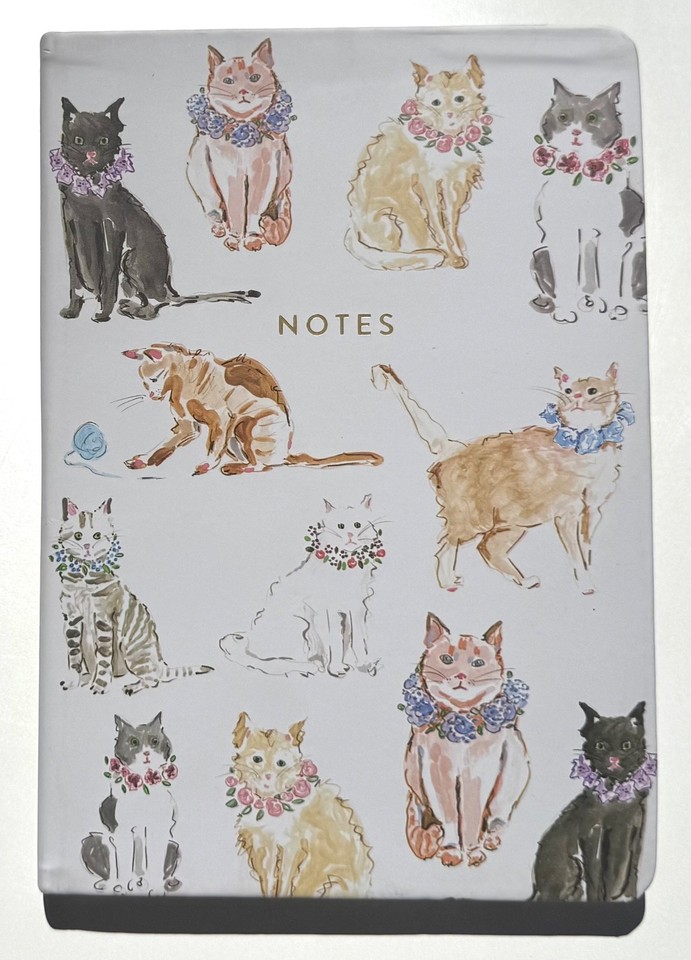 "Notes" Eccolo Soft Leatherette Notebook/Journal Cats 8.5" x 5.75 ...