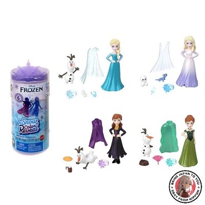 NEW Mattel Disney Frozen Small Doll Snow Color Reveal with 6 Surprises ...