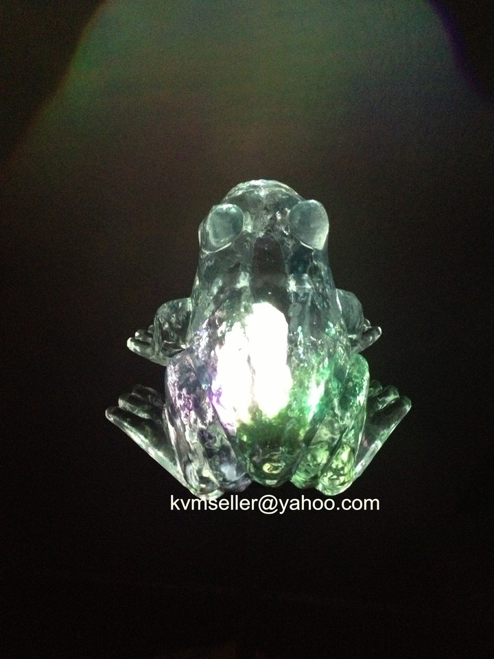 1 Piece Solar Powered Frog Garden Yard Stake Pathway Lawn Light LED Sun ...