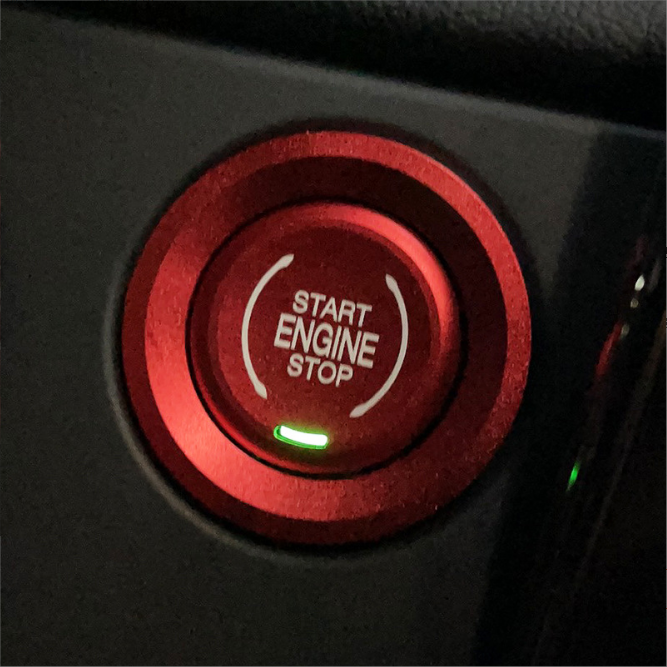 For Chevy Silverado 2022-2025 Engine Push Switch Button Ring Trim Red ...