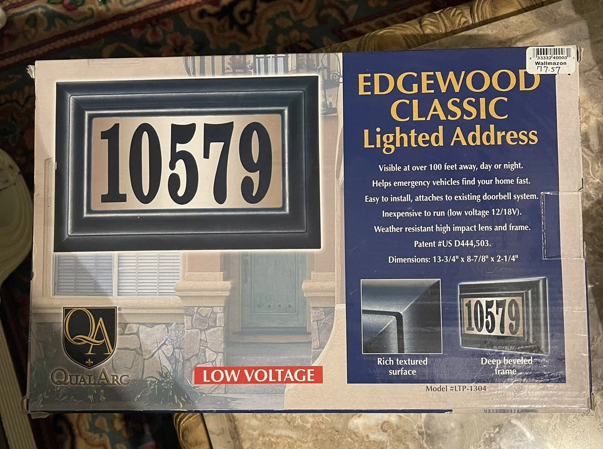 Qualarc Lighted Address Plaques | Shelly Lighting