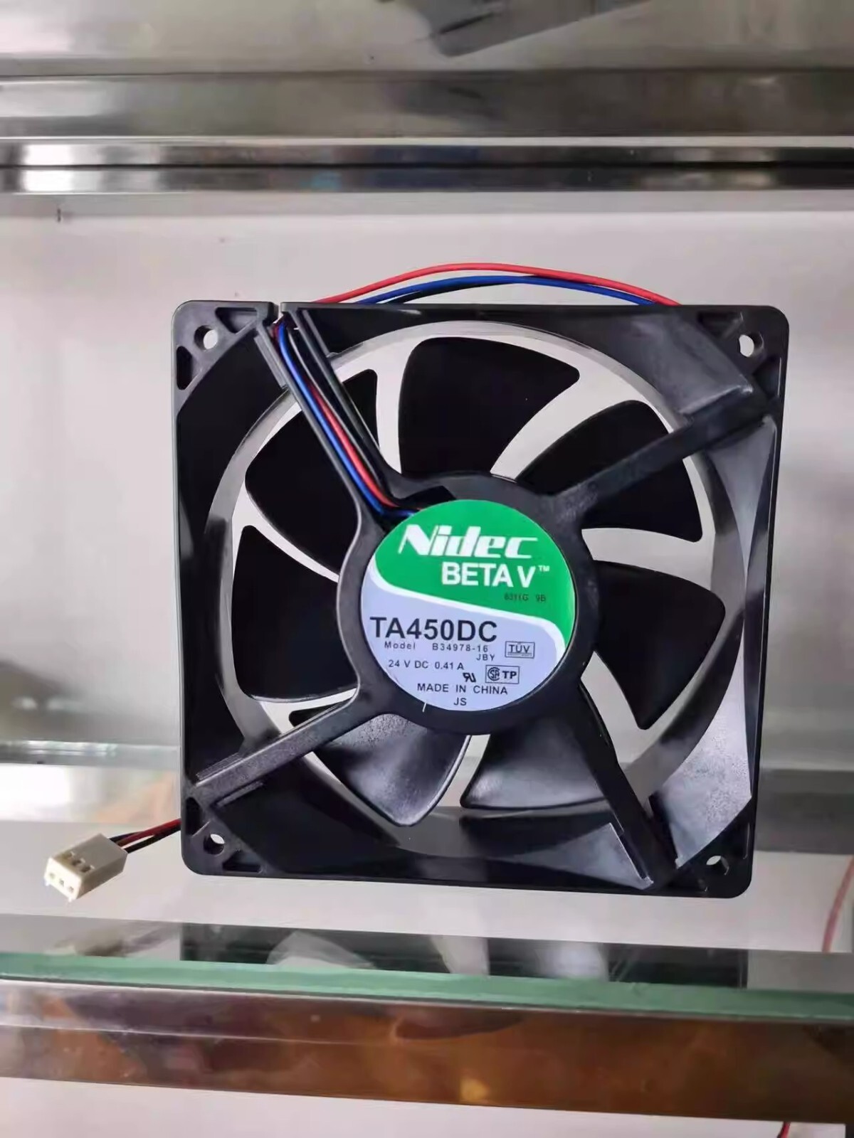 NIDEC TA450DC B34978-16 DC24V 0.41A 12038 12CM 3-Wire Axial Cooling Fan ...