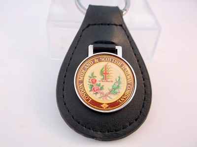 LMS LONDON MIDLAND & SCOTTISH RAILWAY BADGE KEY FOB KEYRING KEYFOB ...