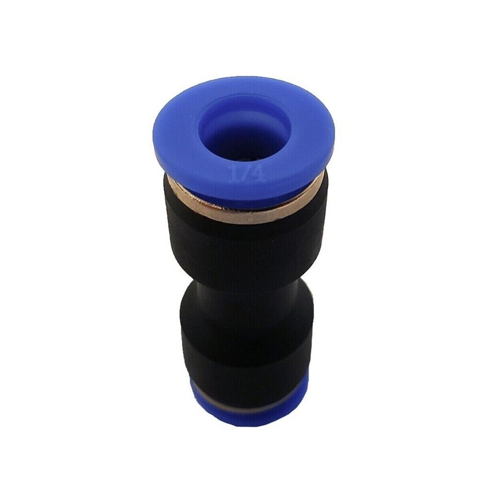 5x Air Pneumatic 1/4" to 1/4"- 6mm to 6mm Straight Push In Connectors ...