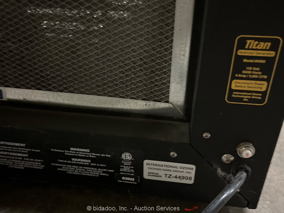 2022 International Ozone Titan 4000 Hydroxyl Generator Purifier Machine ...