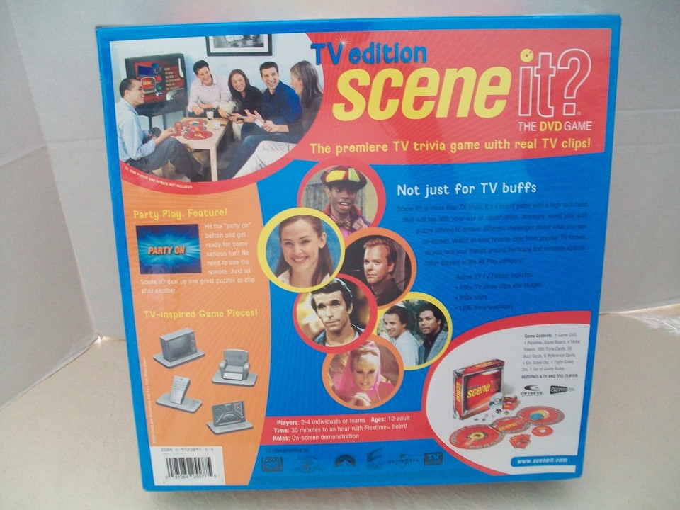 Scene it? TV Edition The DVD Game Optreve Screen Life NIB 2004! | eBay