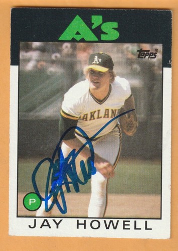 Jay Howell Oakland A's AUTO Signed 1986 Topps Colorado Buffaloes | eBay