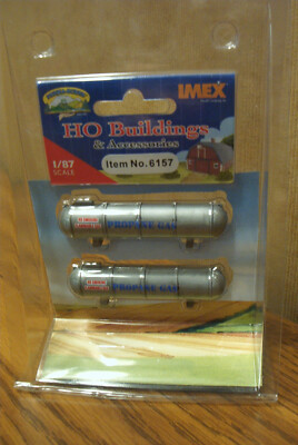 IMEX LARGE PROPANE TANK 2 PK. HO SCALE RESIN BUILT-UP BUILDING #6157 | eBay