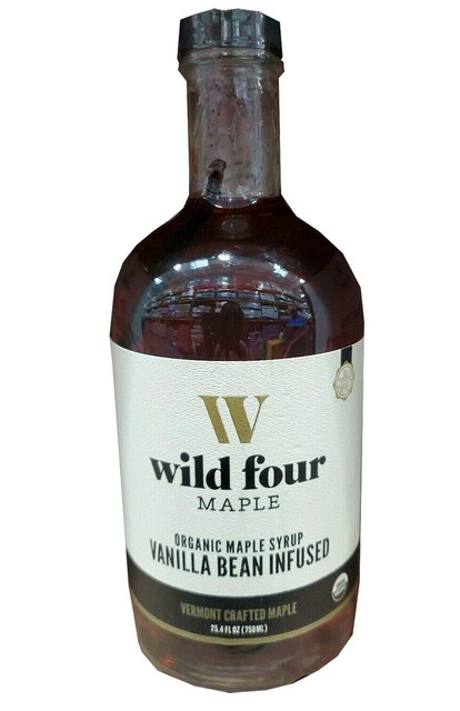 USDA Organic Maple Syrup “wild Four Maple” Vanilla Bean Infused 750 Ml ...